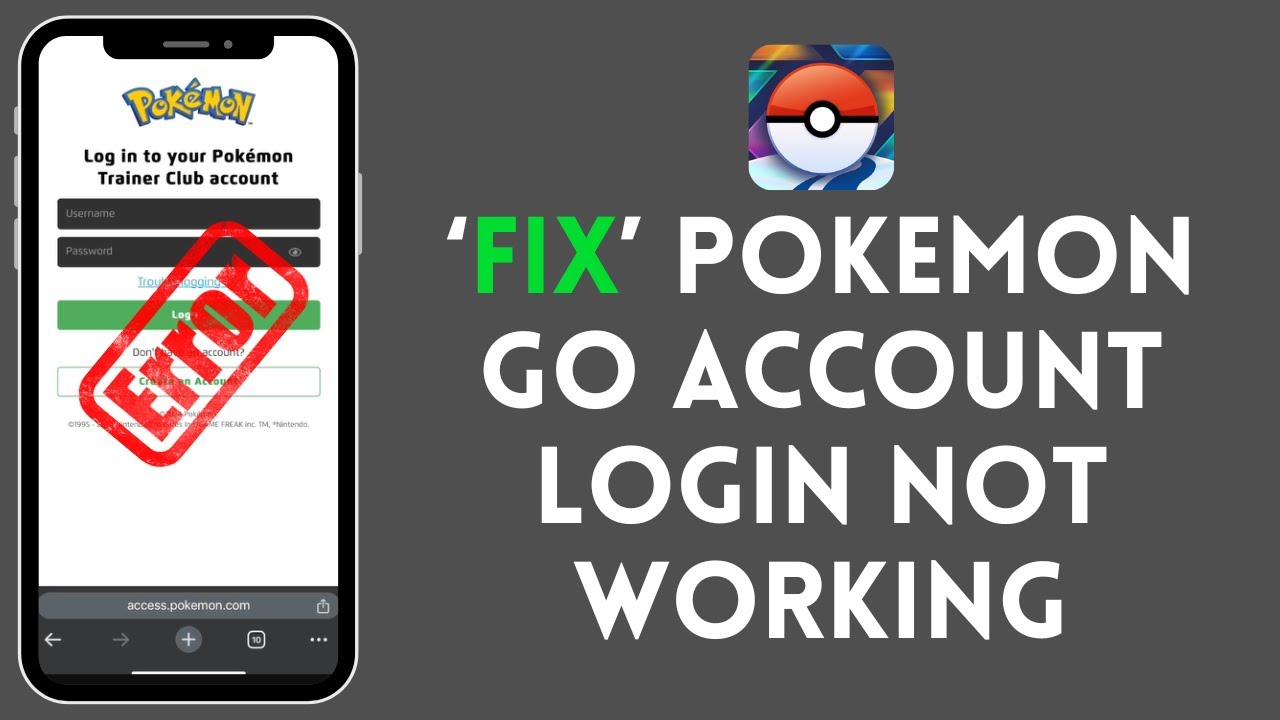 How to Fix Pokemon GO Account Login Not Working 2024? - YouTube