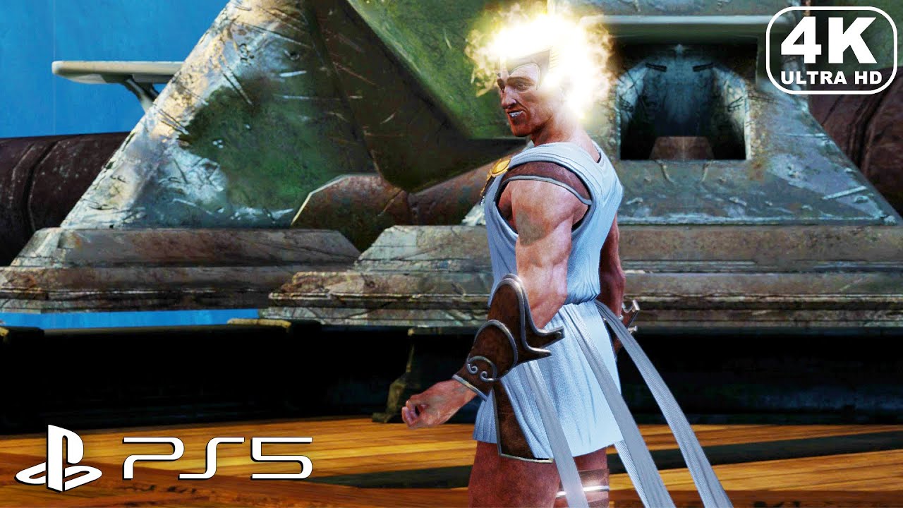 God of War 3 Remastered PS5 - Hermes confronts Kratos about Zeus (4K ...