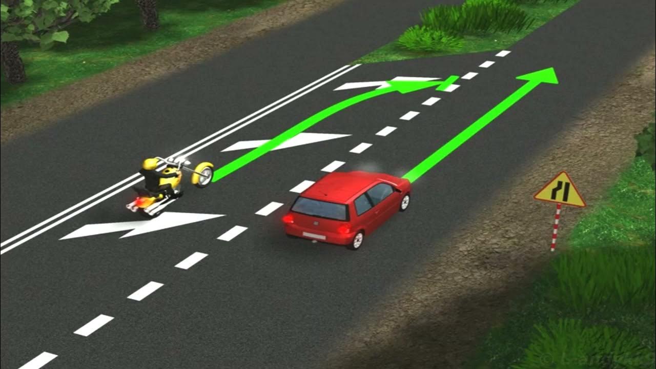 (13) Дорожная разметка. ПДД в Польше. - YouTube