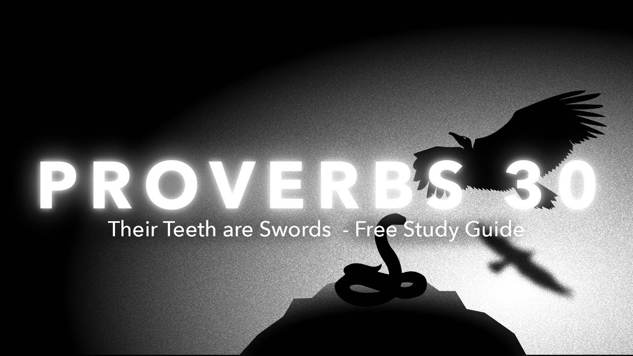 Proverbs 30 Animated Reading and Bible Study - YouTube