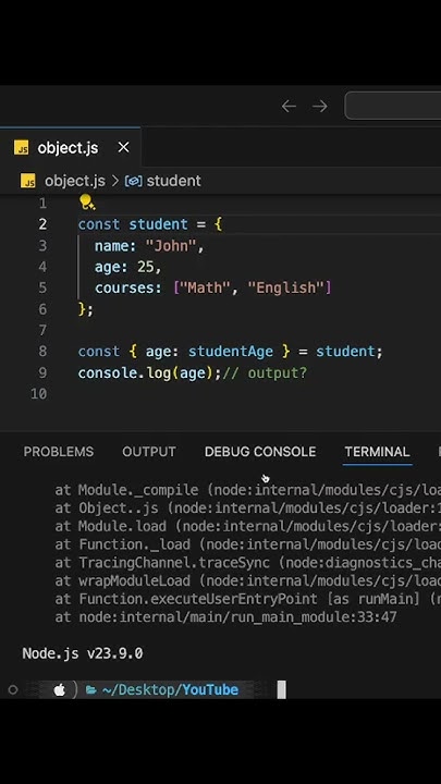 Object destructuring in JavaScript - Challenge No 4 #coding #javascript #programminglanguage ...