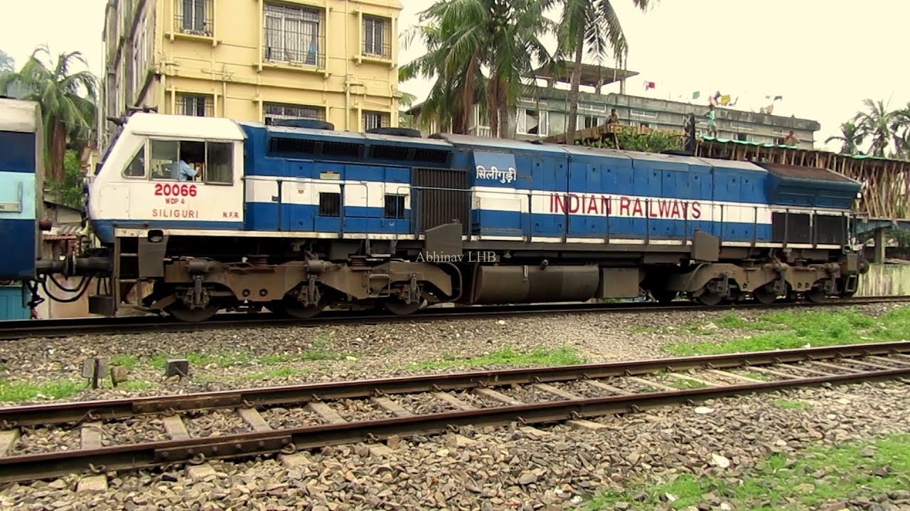 Brahmaputra Mail hauled by SGUJ WDP4 | Awesome Engine Sound from the ...