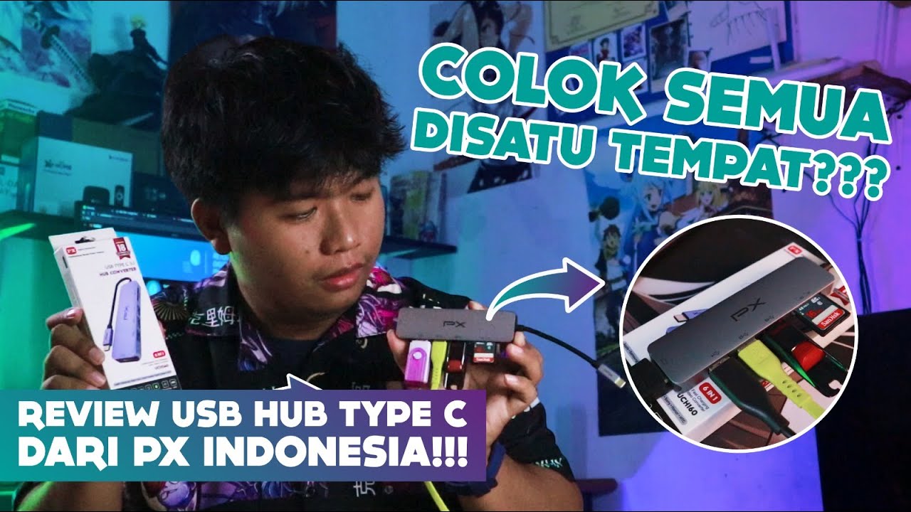 Punya Laptop MINIM PORT USB??? Ini Dia Solusinya | REVIEW USB HUB Type C PX-UCH160 | Indonesia ...