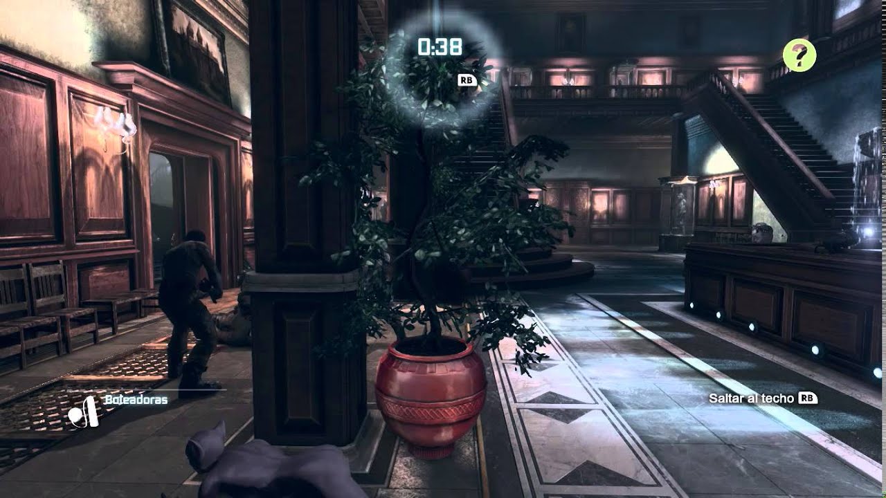 Batman: Arkham City - Wayne Manor Main Hall - YouTube