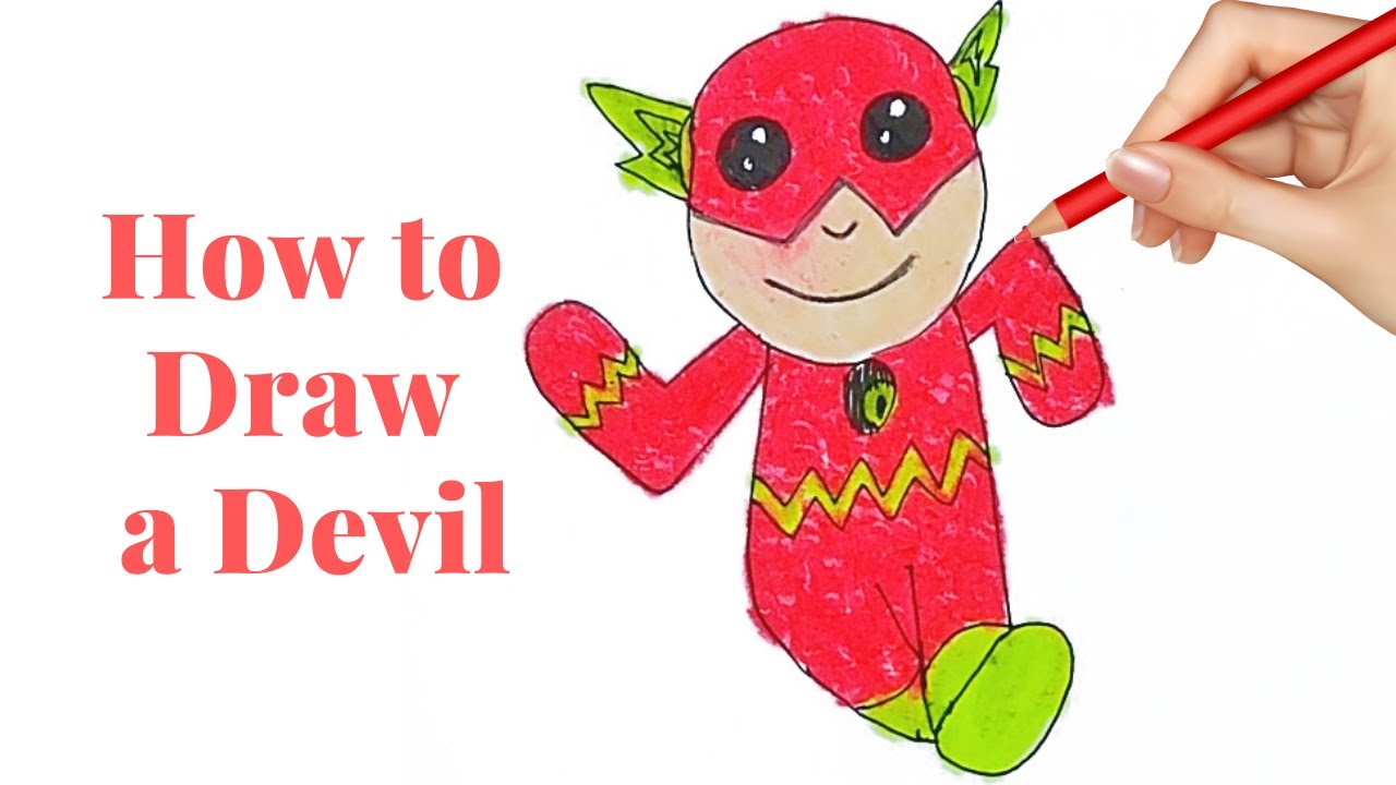 How to Draw a Devil Learn Easy And Simple For Kid's Coloring and ...