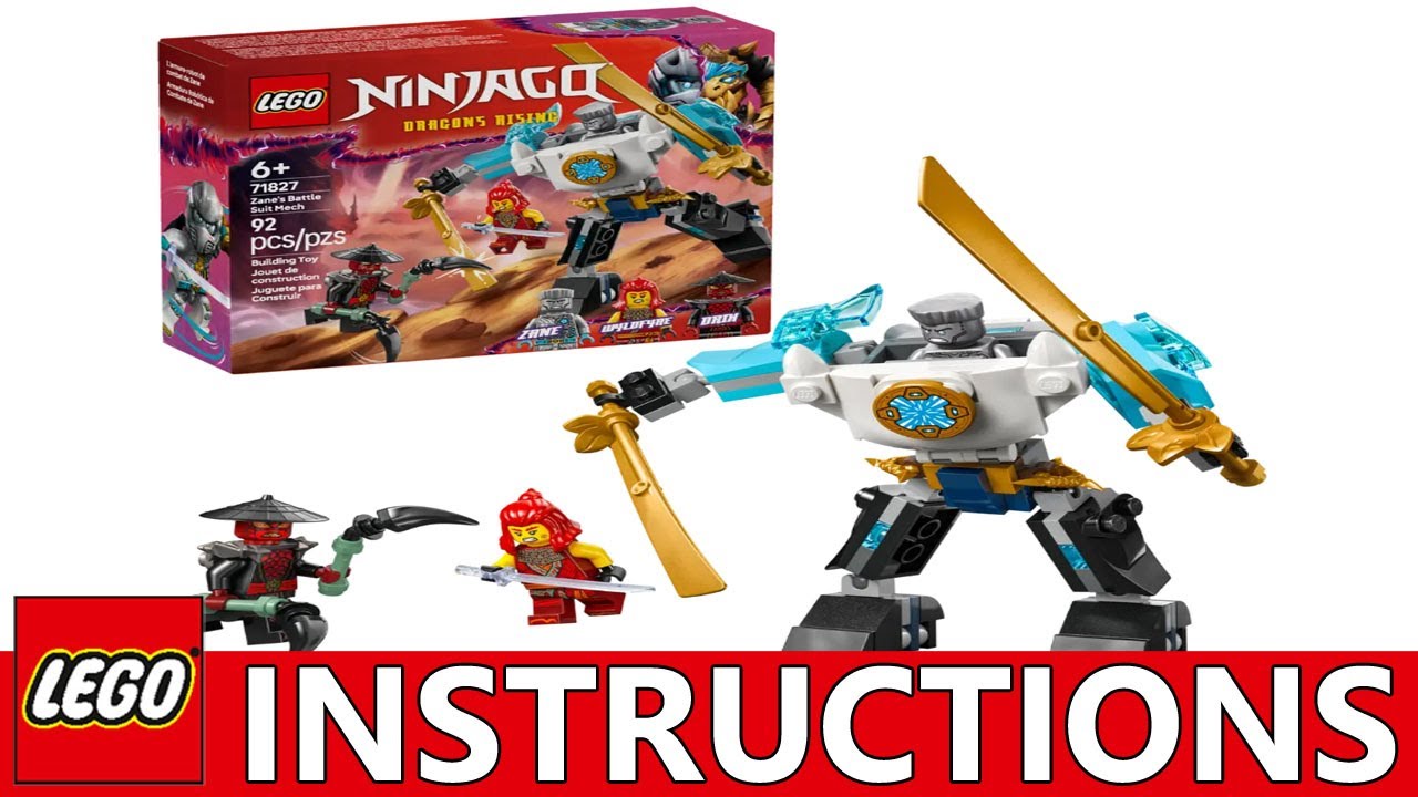 How to build LEGO NINJAGO 71827 - Zane's Battle Suit Mech (Step-by-Step ...