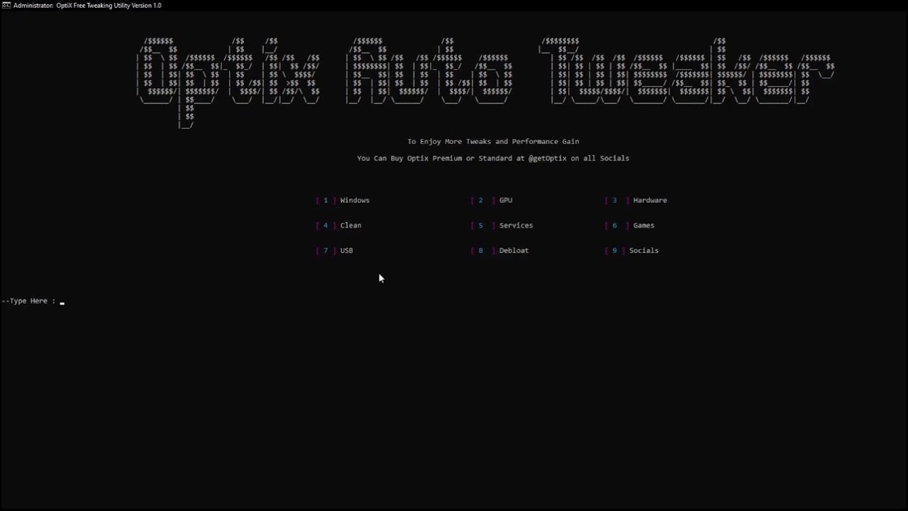 OptiX FREE TWEAKING UTILITY - YouTube