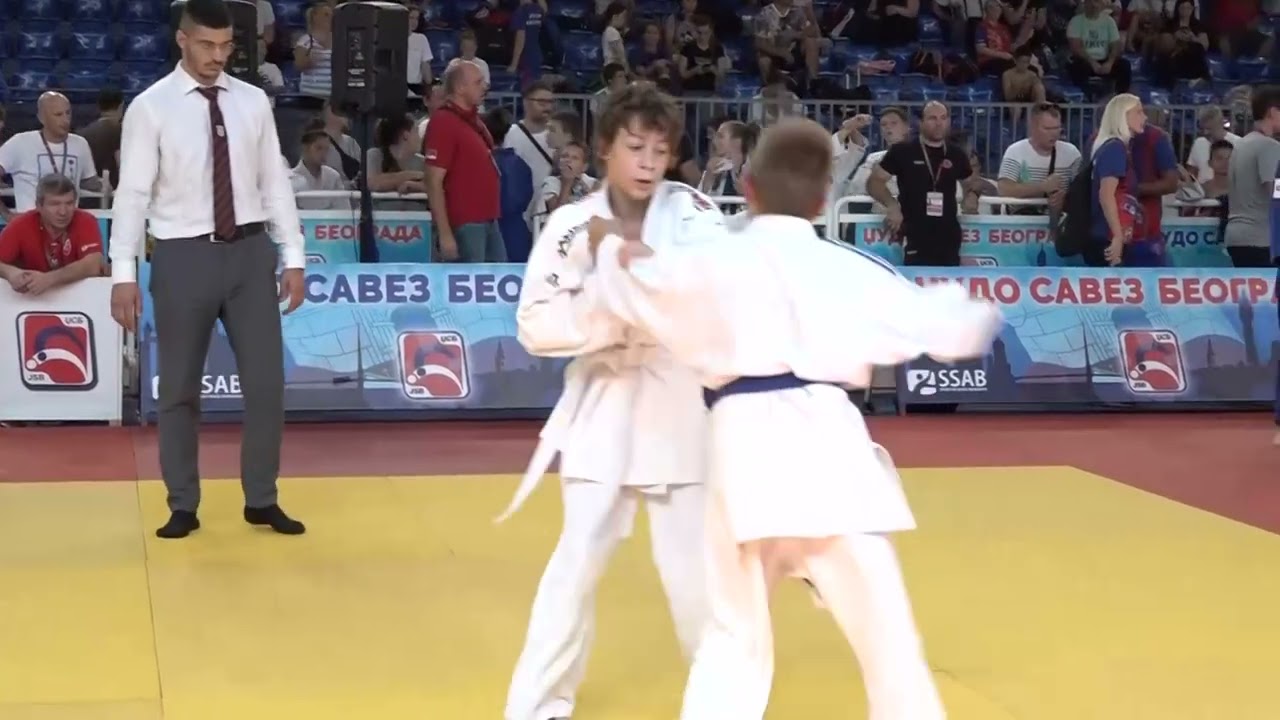 Stojan Nikolić CZB - Vuk Arsenijević TKS 0:1 -46kg 1. KRUG - JK Crvena ...