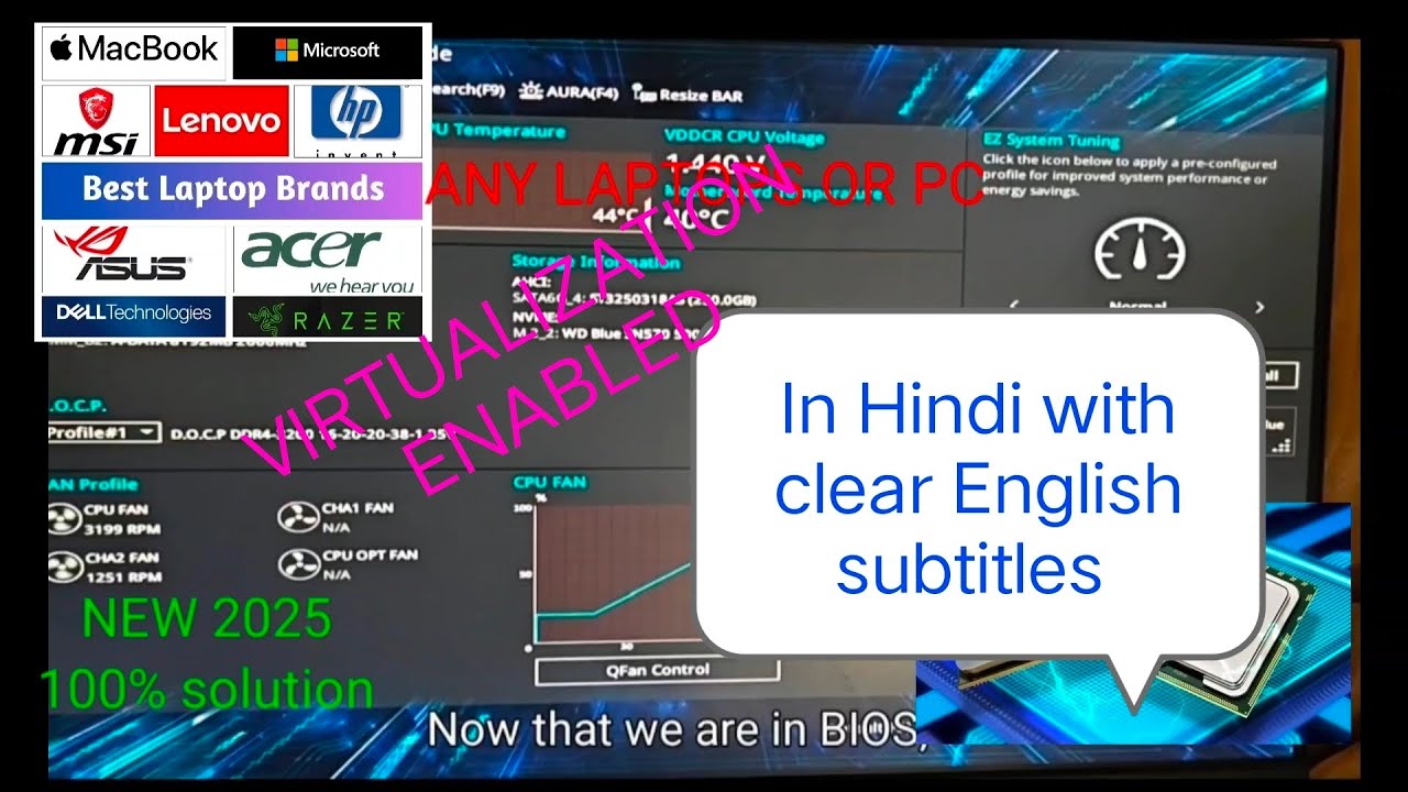 How to Enable Virtualization on Any PC👨‍💻| BIOS & UEFI Guide New 2025 ANY BRAND OR MODEL 💯 ...