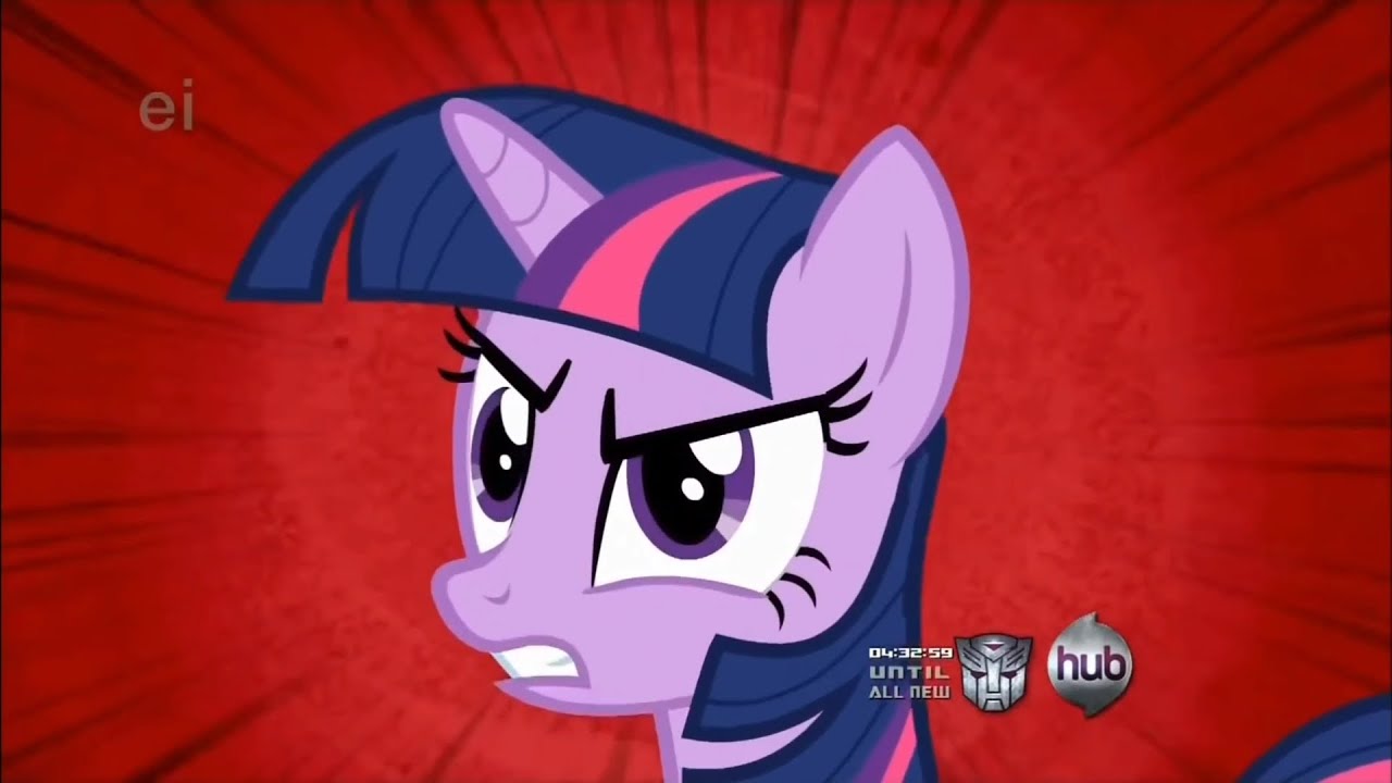 Twilight Sparkle getting angry - YouTube