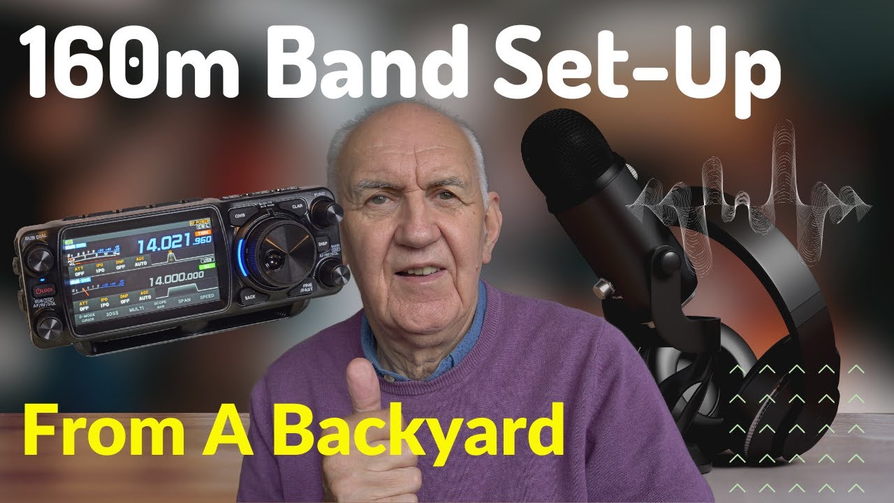 160m Band Ham Radio - Backyard Set up - YouTube