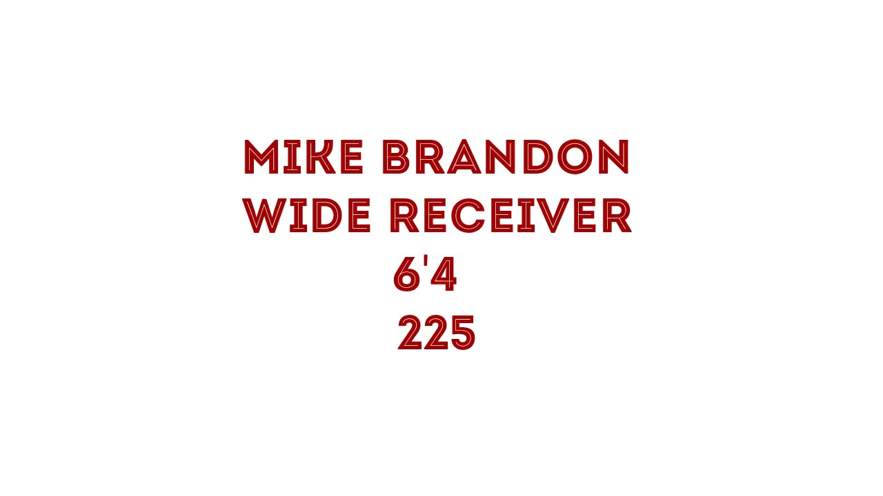 Mike Brandon updated highlights - YouTube