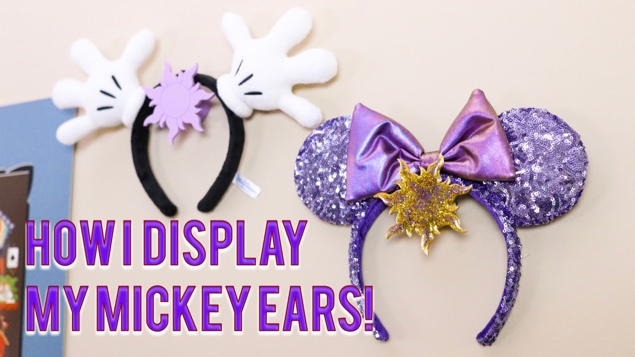 How I Display My Mickey Ears YouTube How I Display My Mickey Ears YouTube
