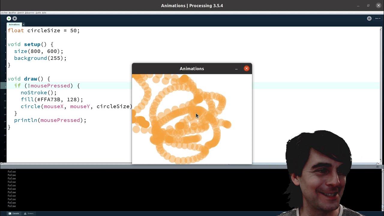 21 - Clics de souris avec mousePressed - Programmation créative avec Processing - YouTube
