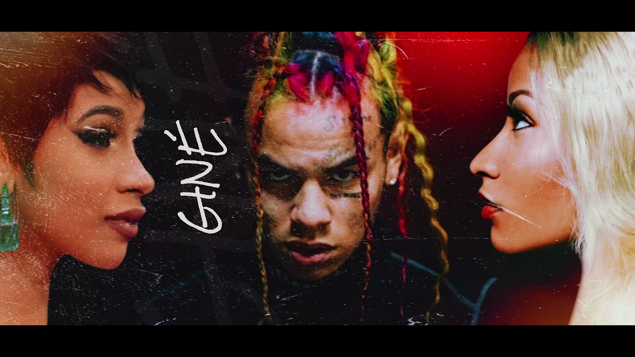 6ix9ine - GINÉ (feat. Nicki Minaj & Cardi B) (MASHUP) - YouTube