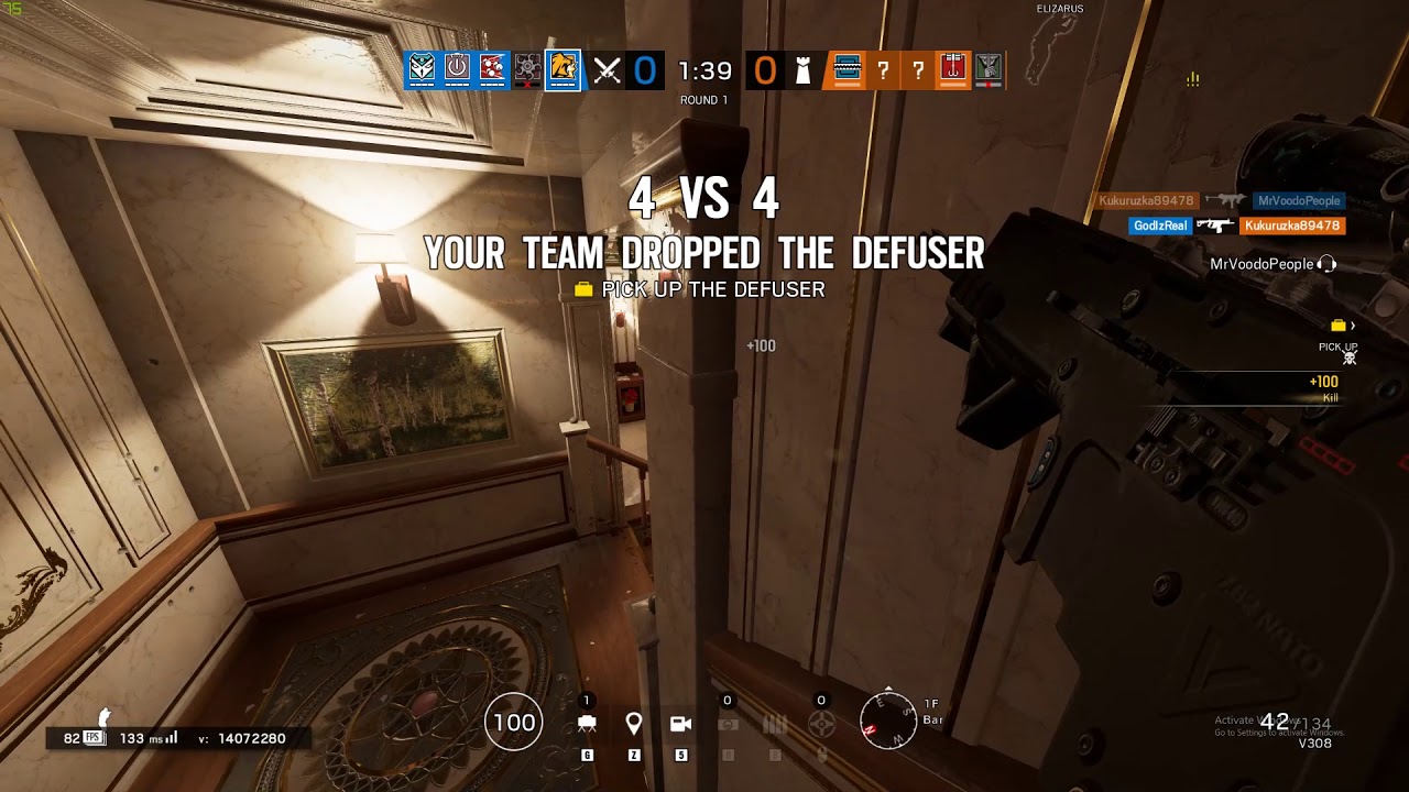 Tom Clancy's Rainbow Six Siege: My very first ace (Bronze Elo) - YouTube