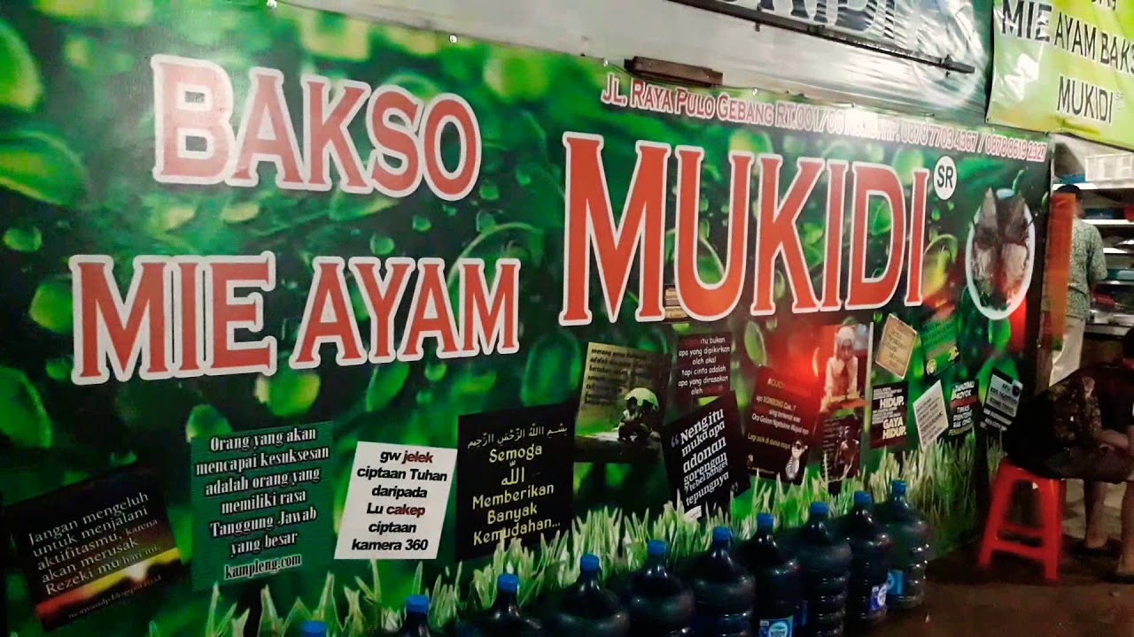BAKSO & MIE AYAM MUKIDI. PULO GEBANG-JAKARTA TIMUR - YouTube