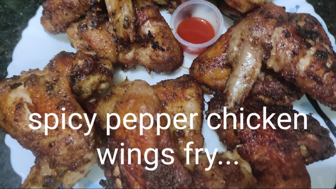 Spicy pepper chicken wings fry, fasha ke style mein if u like plz ...