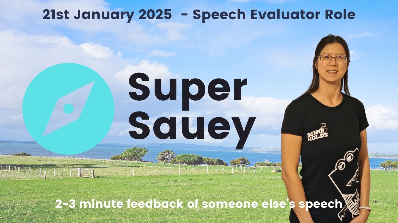 Toastmasters - Speech Evaluator Role of Level 1 speech 21st January ...