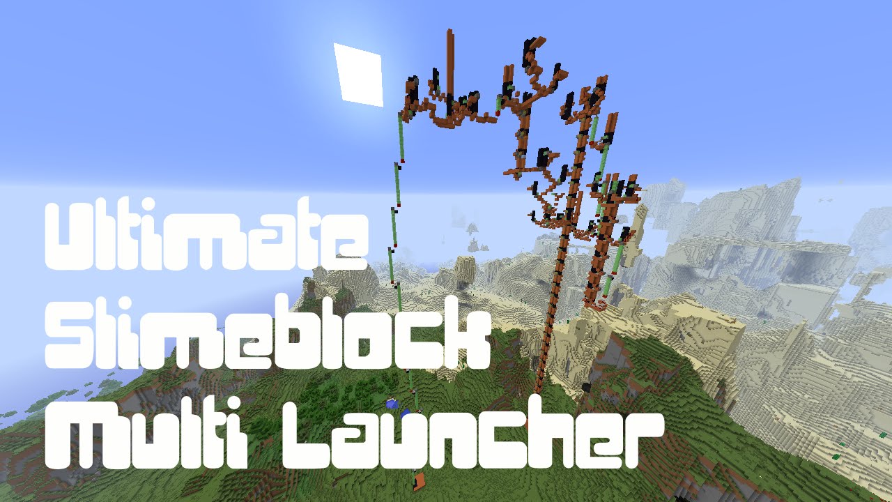 Minecraft - Ultimate Slimeblock Multi Launcher! - YouTube