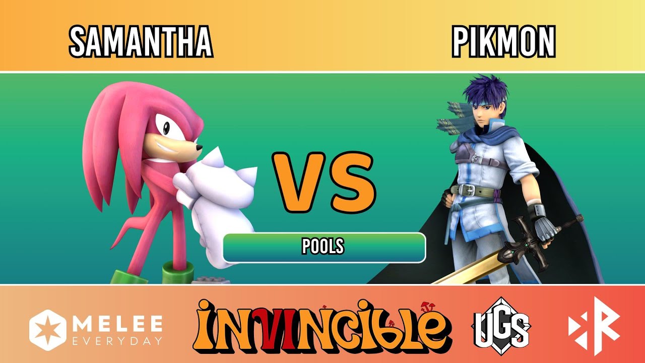 Invincible 6 - Pools - Samantha(Knuckles) Vs. Pikmon(Ike) - YouTube
