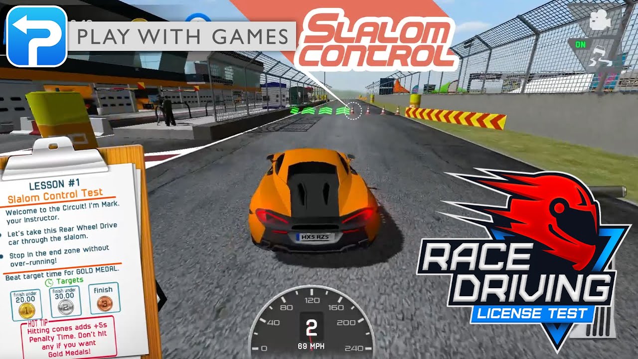 Race Driving License Test - YouTube