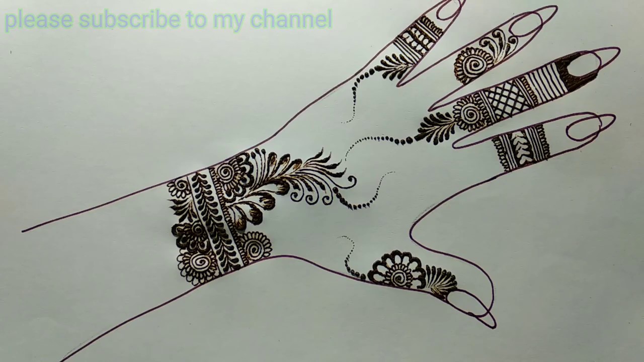 Arabic mehndi design || 2020 latest Arabic mehndi design || mehndi ...