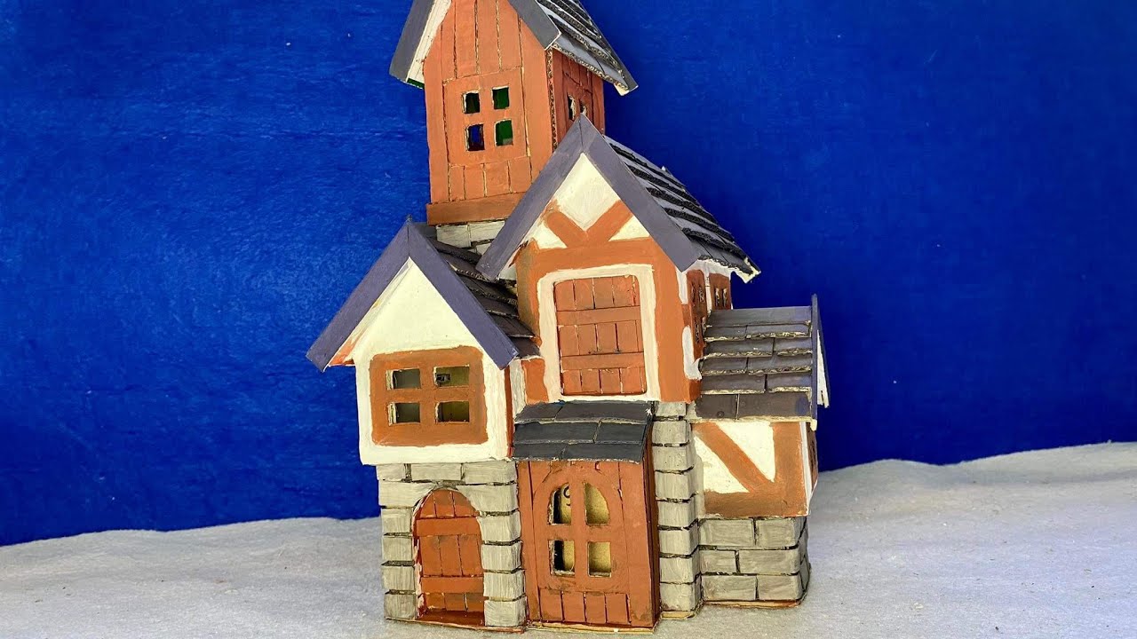 DIY Medieval House Using Cardboard - YouTube