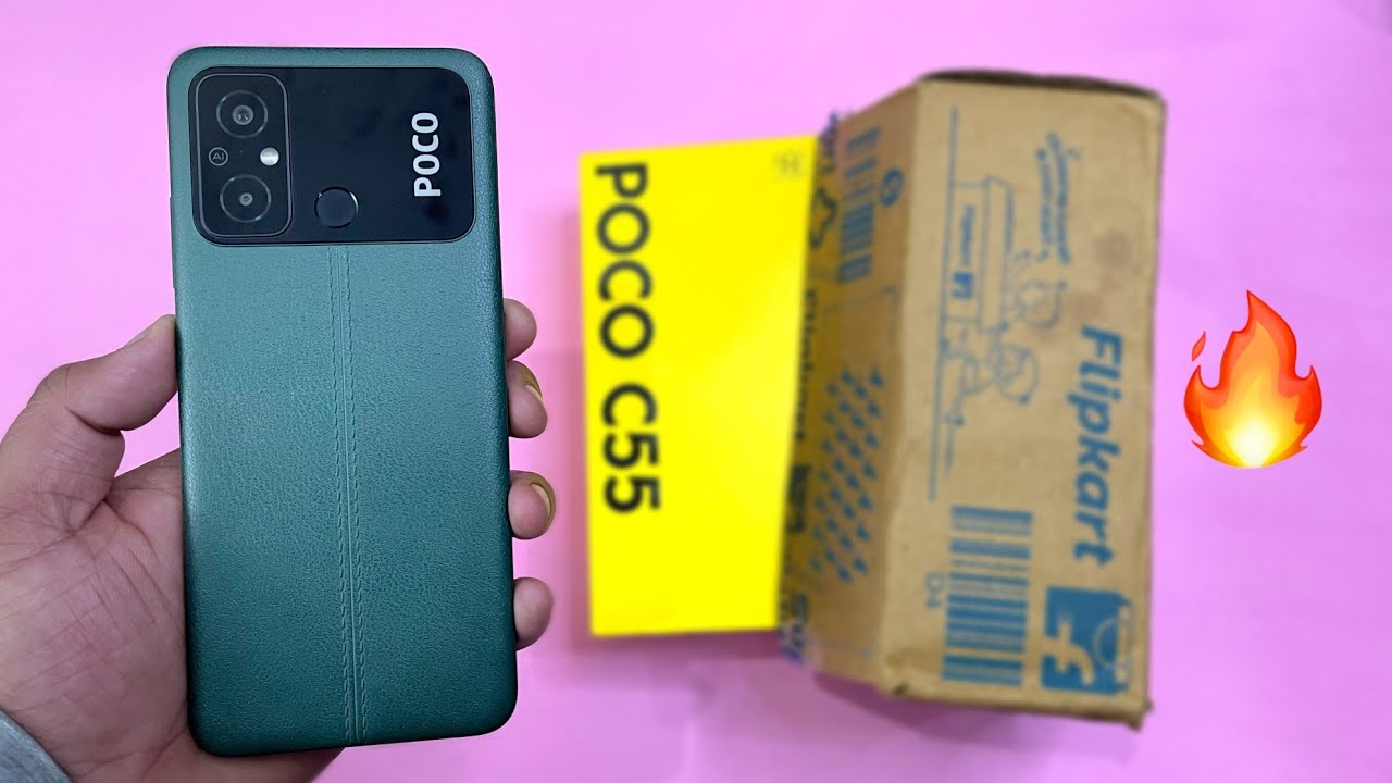 Poco C55 Unboxing From Flipkart | The Budget King Smartphone🔥 - YouTube