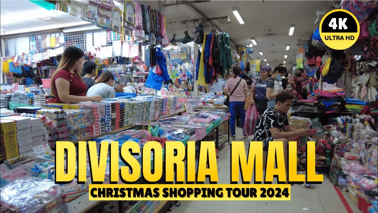 [4K] DIVISORIA MALL CHRISTMAS SHOPPING TOUR 2024 - MURANG LARUAN PANG ...