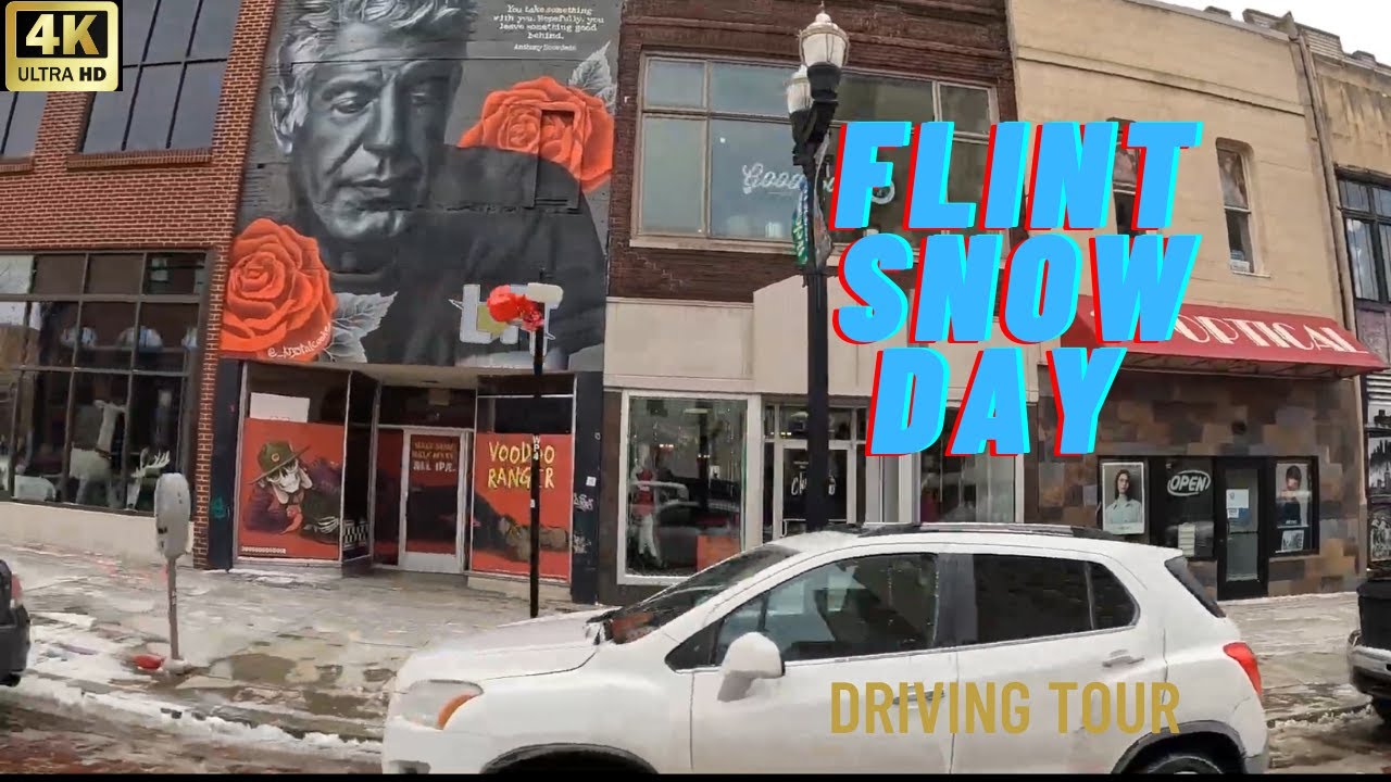 Flint Michigan / SNOW DAY DRIVING TOUR - YouTube