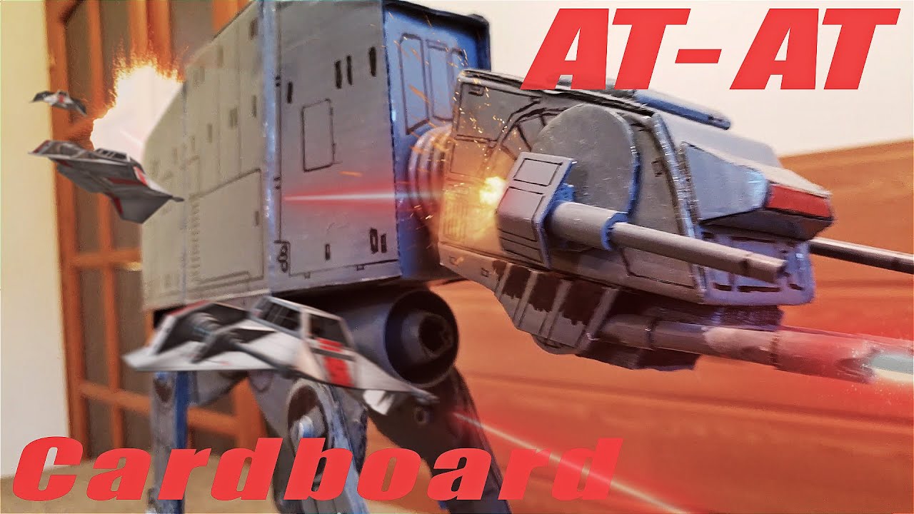Cardboard AT-AT in Action! Short Star Wars Fan Film inspired by The ...