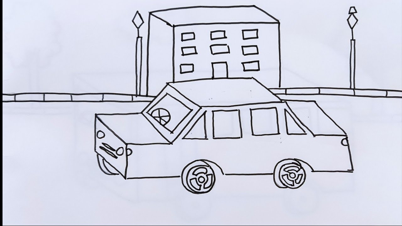 Lesson 9 (Basic) - How to draw a 2D car and convert it into 3D. - YouTube