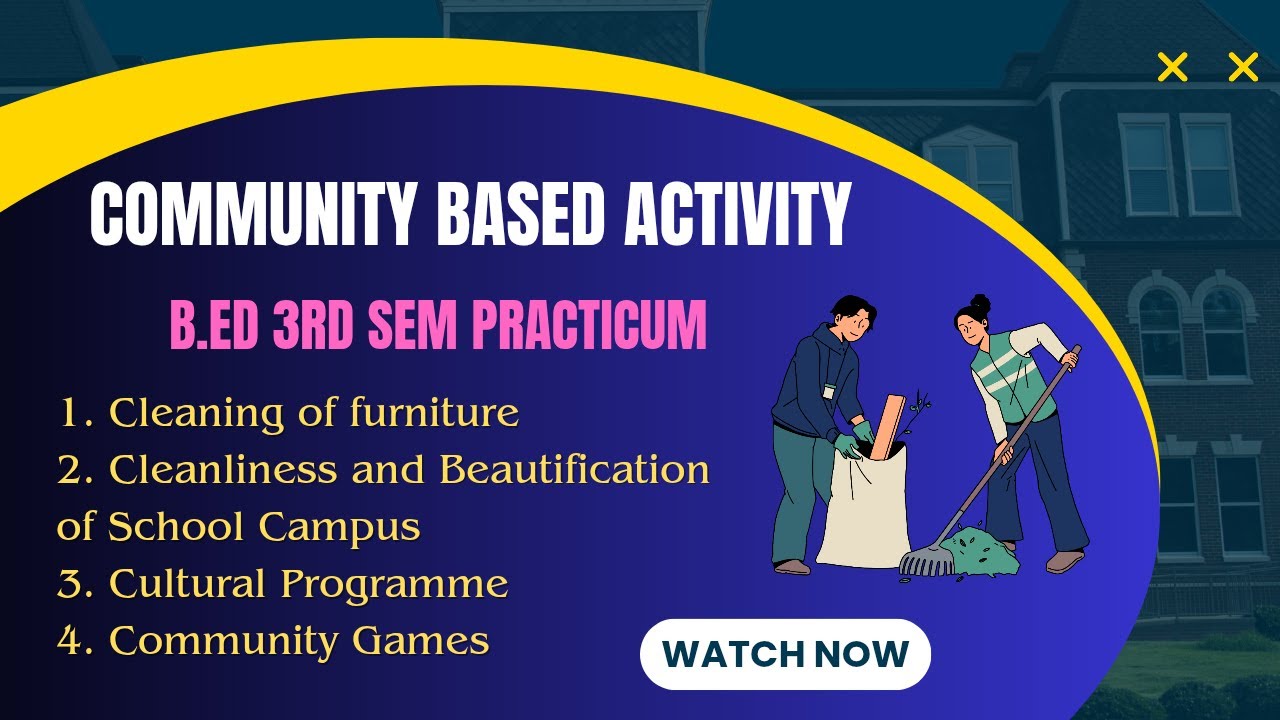 B.ed 3rd semester community based activity | cleaning of furniture community based activities ...