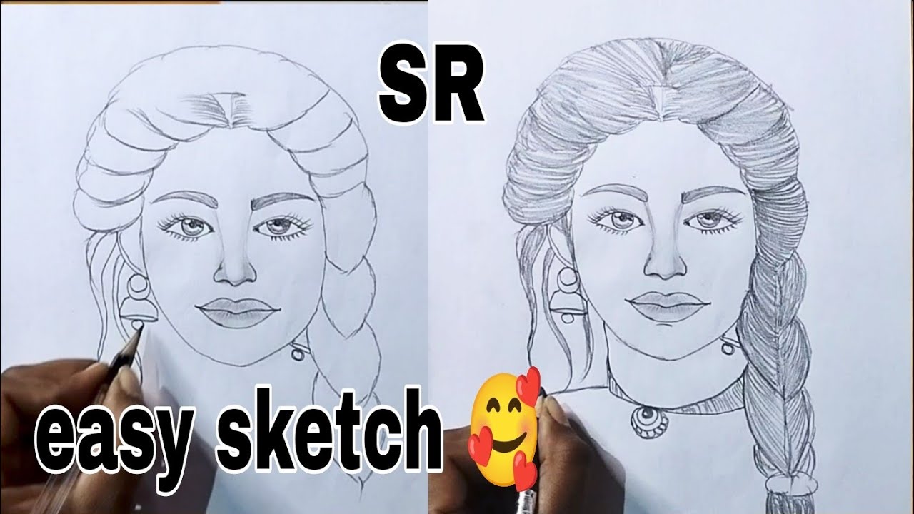 how to draw a cute face technique ll tha best technique to draw a cute ...