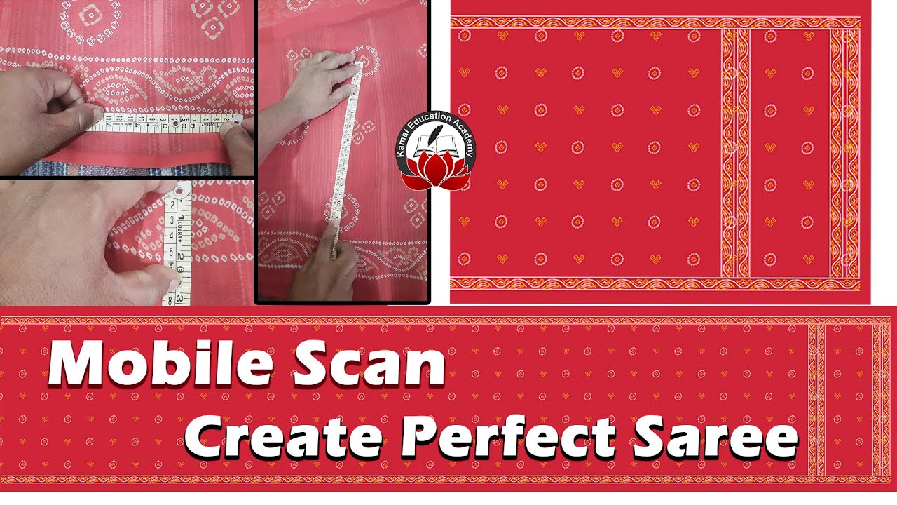Create Perfect Saree In Digital Printing Design| Mobile Scan Design ...