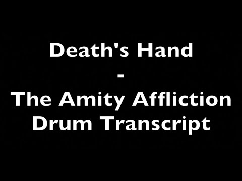 Death's Hand - The Amity Affliction - Drum Transcript DIFFICULTY 4/5 ⭐️ ...