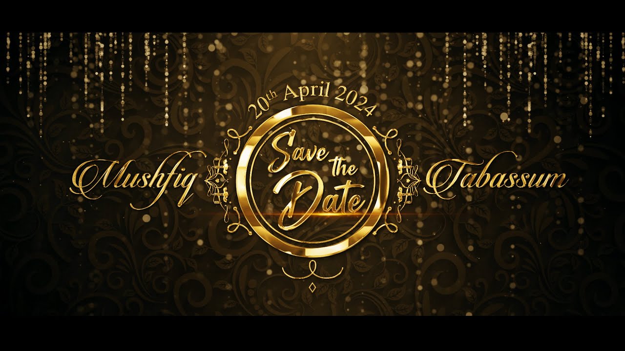 Royal Muslim/Islamic Wedding Invitation || Nikah Invitation || Save the ...
