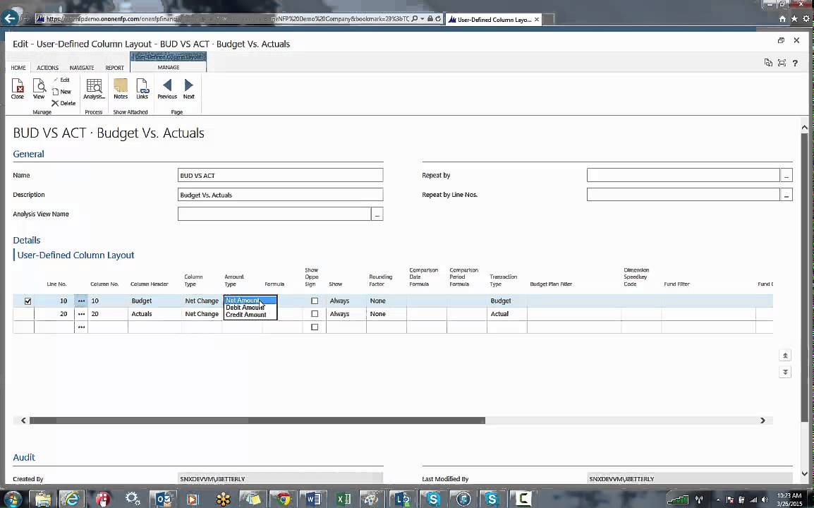 User Defined Reports 2 - Column Layouts - YouTube