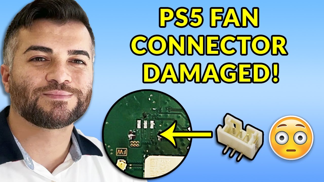 PS5 Fan Connector Torn Pads Repair! - YouTube