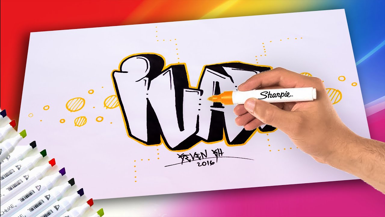 Graffiti Name [ IVAN ] Drawing Like a Pro l Street Art - YouTube