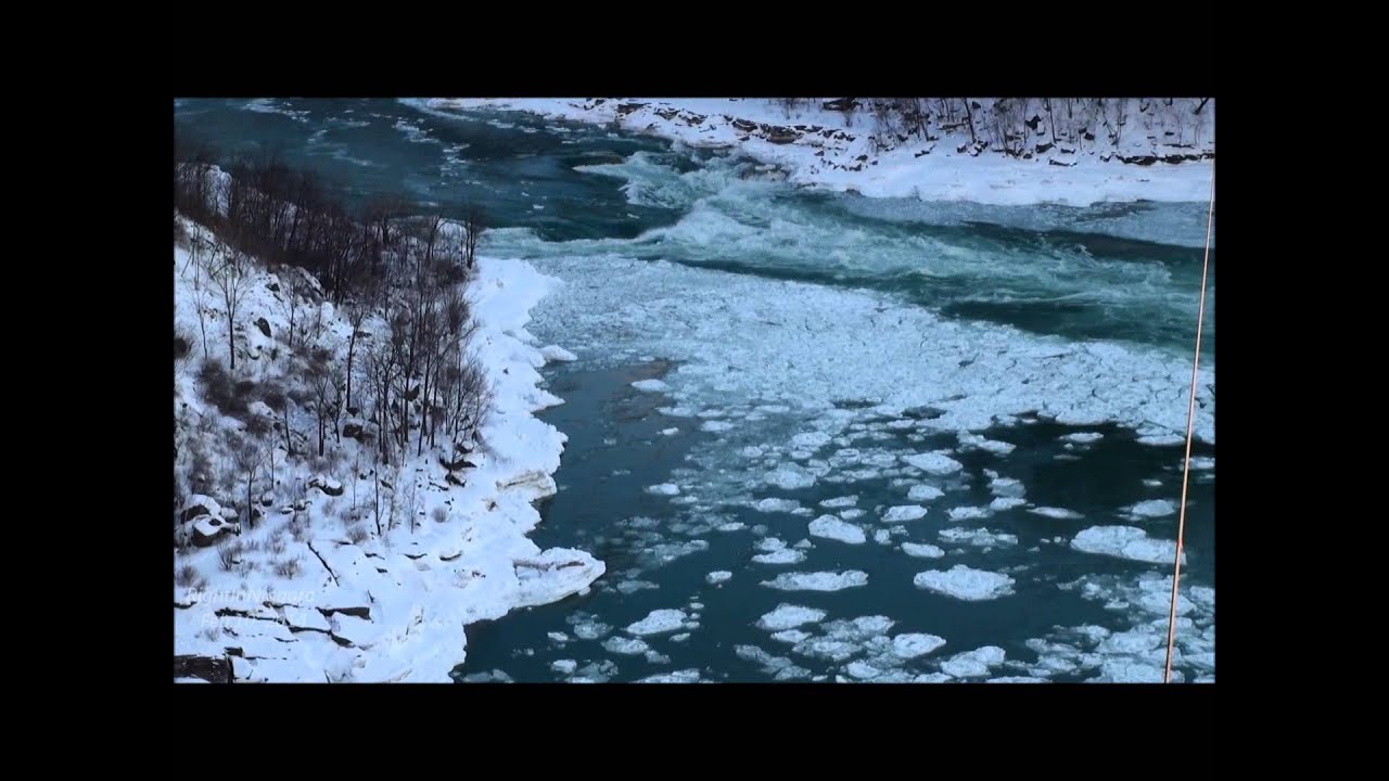 Niagara Whirlpool Ice Flow - Time lapse, View from Thompson Point (2014 ...
