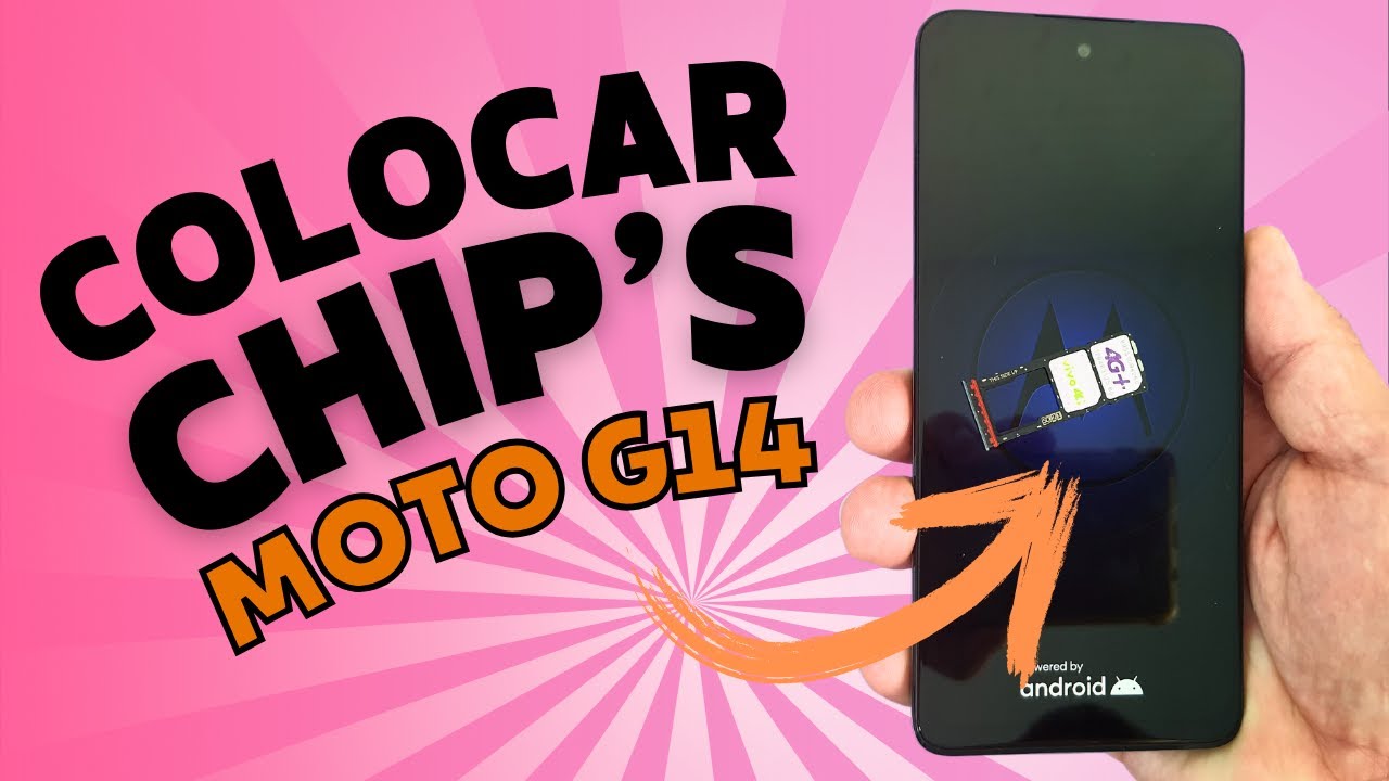 COMO COLOCAR O CHIP 1 E CHIP 2 NO CELULAR MOTOROLA MOTO G14 - YouTube