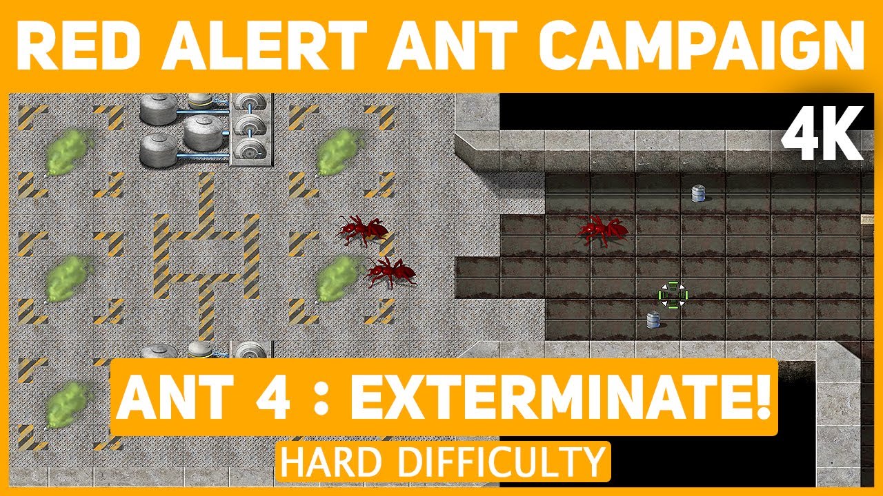 Red Alert Remastered 4K - Ant Campaign - Mission 4: Exterminate! - Hard ...