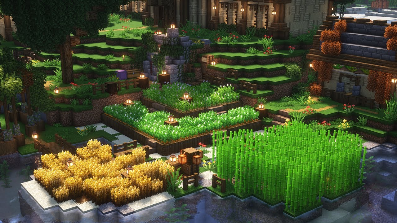 Coastal Floating Crop Farm | Minecraft Tutorial - YouTube