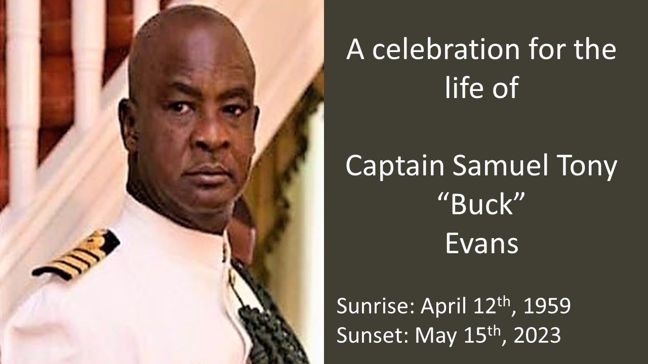 Celebration for the life of Captain Samuel Tony "Buck" Evans - YouTube