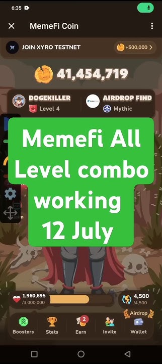 (Level 1-12) Memefi Secret Reward Combo Memefi 4,000,000 Coins Code | Memefi Combo Code | # ...