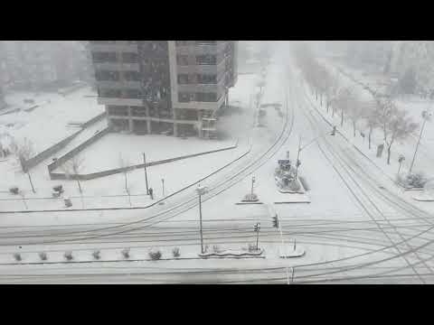 Nizip i beyaz bir örtü sardı