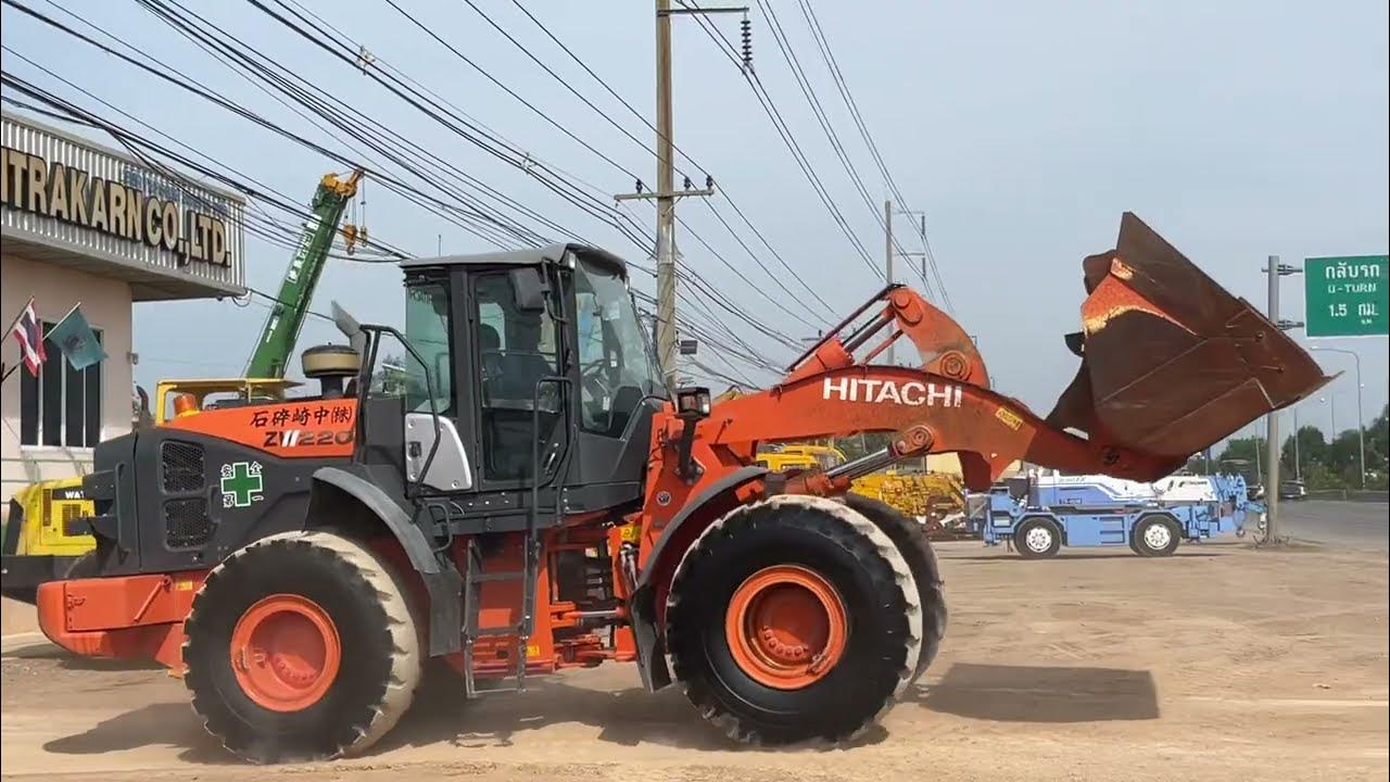 HITACHI ZW220-5B www.thaispmotor.com 092-2525952 / 093-0133778 - YouTube