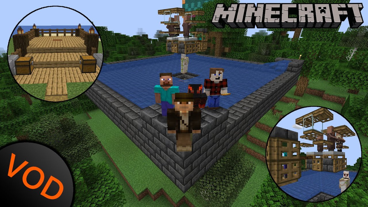 02 - Back to my server, building and adventuring time.. - YouTube